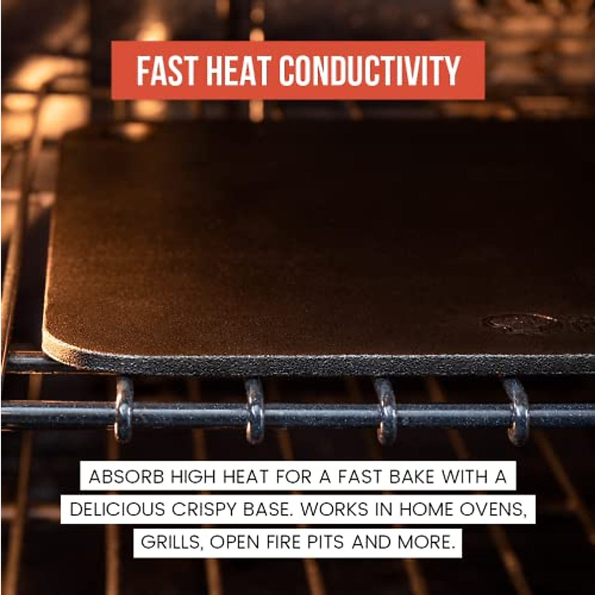 Chef Pomodoro Pizza Steel for Oven, 13 x .25 Thick, Baking Steel for Oven, Baking Steel Pizza Stone for Grill and Oven, Original Baking Steel, Artisan Steel (13-Inch)