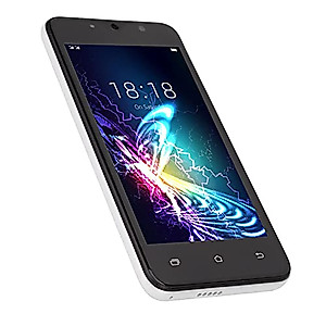 Unlocked Cell Phone, 4.5in White Mobile Phone for Smart Phone 4GB RAM 32GB ROM Dual SIM Phone, MTK6889 Deca Core, 5MP 13MP Camera, 4950mAh Battery
