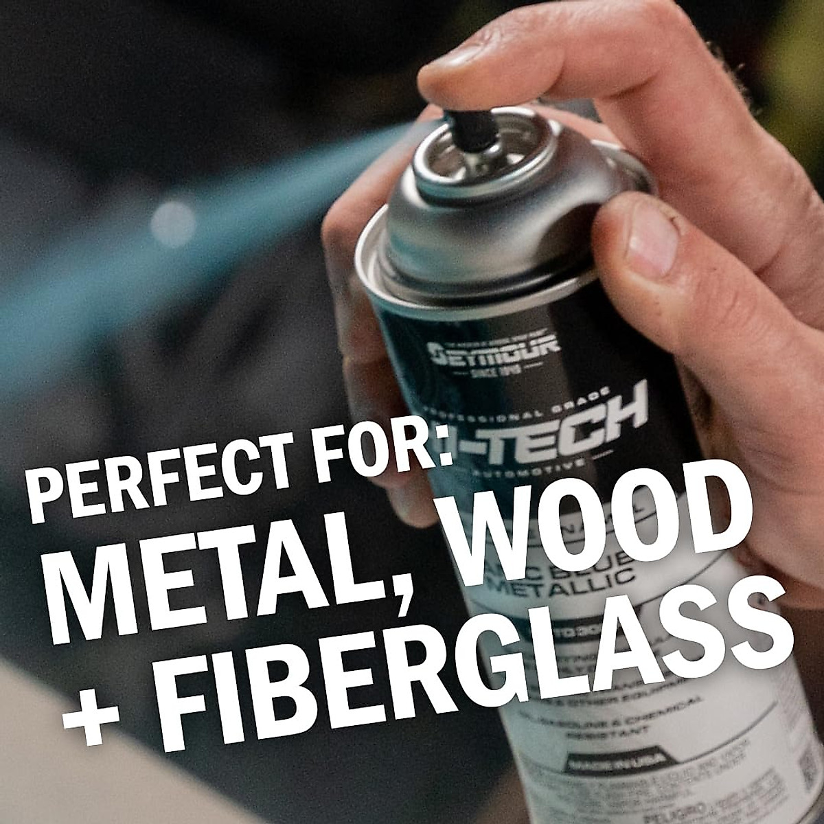 Seymour 16-139 Hi-Tech Enamels Spray Paint, Semi-Gloss Black 12 Ounce (Pack of 1)