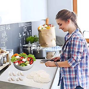 Cutting Boards, 304 Stainless Steel Cutting Board, Chopping Board, Pastry Board, Baking Board for Kitchen, Cutting Mats, Pastry Board for Meat, Vegetables, Non-Slip Cutting Board with Lip (50 * 70cm)