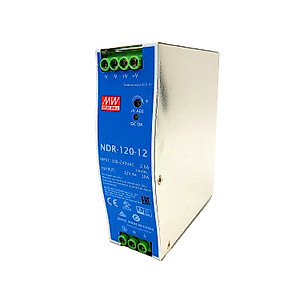 MEAN WELL NDR-120-12 DIN Rail Power Supply 120W 12V 10A Constant Current Low No-Load Loss Overheat Protection