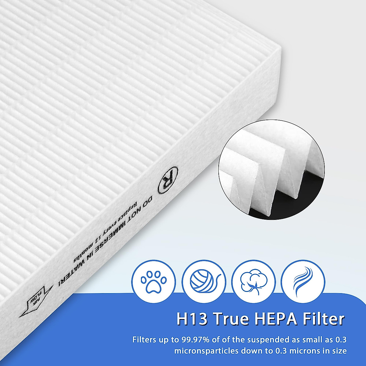 Breshair HPA5100B True HEPA Replacement Filter Compatible with Honeywell Air Purifiers HPA5100 HPA5150 HPA3100, 2 R HEPA, 2 S Carbon and 4 A Pre-Filters, Part # HRF-R1 HRFSC1 HRF-ARVP100 HRF-A100