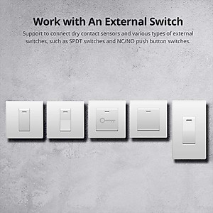 SONOFF Mini R2 10A Smart WiFi Wireless Light Switch, Universal DIY Module for Smart Home Automation Solution, Works with Amazon Alexa & Google Home, No Hub Required 5-pack