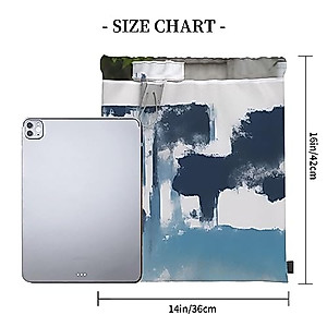 Wall Pattern Drawstring Backpack For Men And Women'S Sports And Fitness Bag, Large Size, Zippered Pocket, Lightweight, Foldable And Portable For Travel