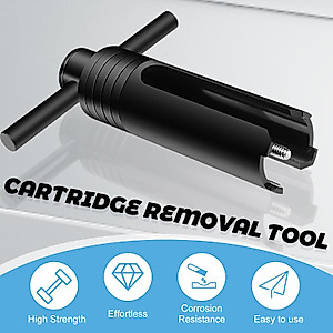 New Upgraded 104421U Cartridge Removal Tool, Shower Cartridge Puller Tool for Moen 1200 1222 1225, Tub/Shower Faucet Rough-in Valve Core Removal Tool