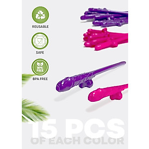 30 Penis Straws Bachelorette Penis Confetti Pack Hen Straws Naughty Party Crazy Hen Night Straws Bachelorette Penis Straws Party Favors Bride Adult Party Drinking Straws