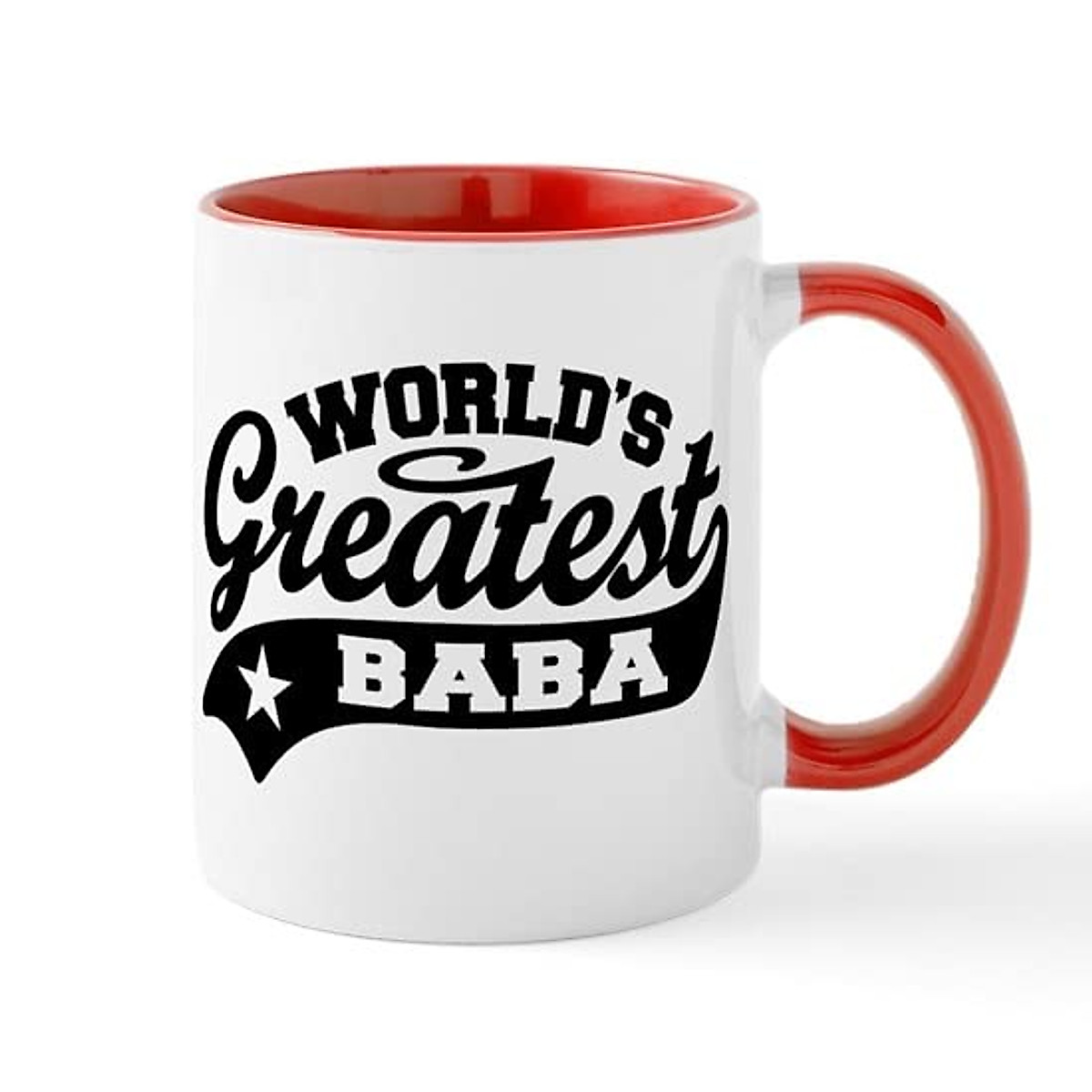 CafePress World's Greatest Baba Mug Ceramic Coffee Mug, Tea Cup 11 oz