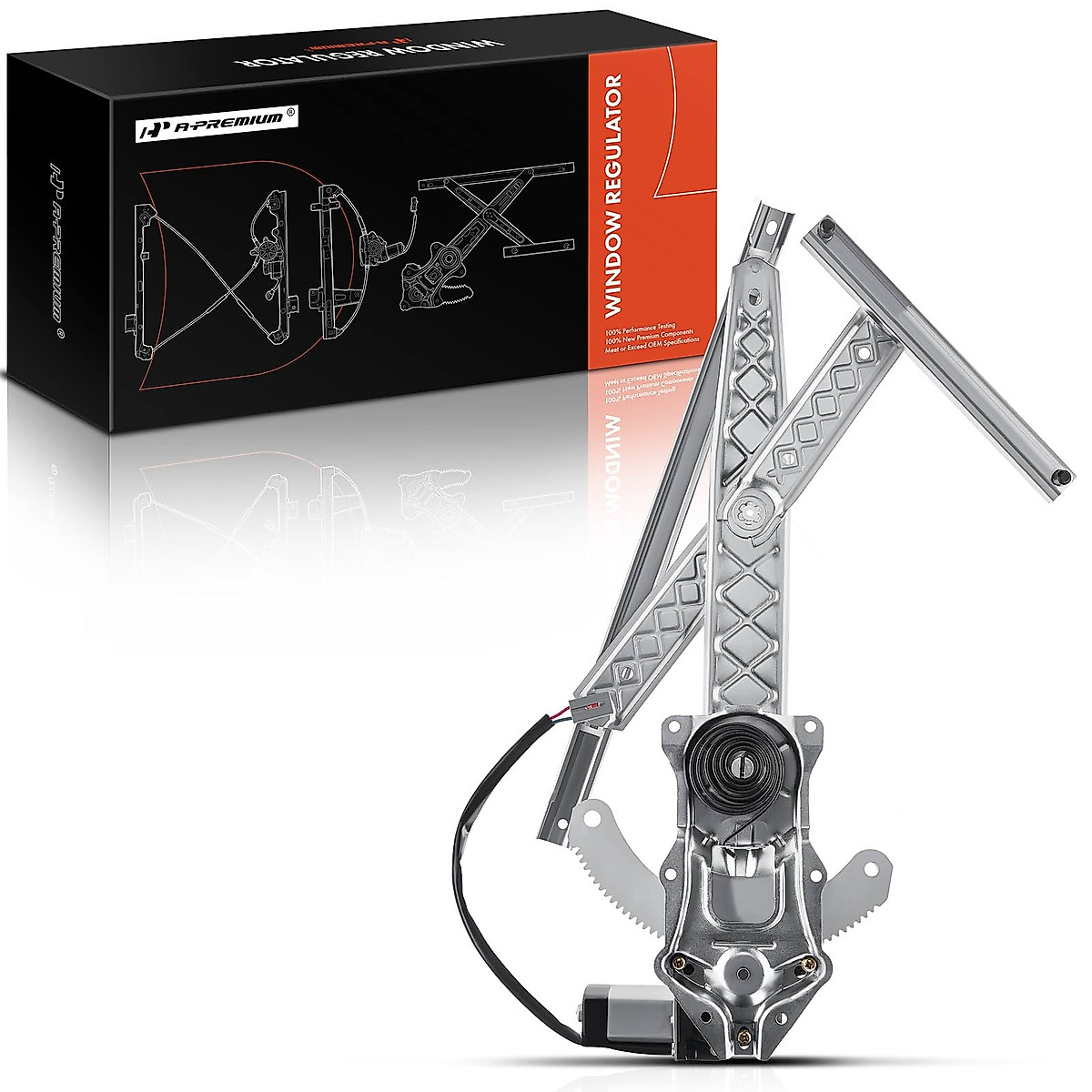 A-Premium Power Window Regulator with Motor Compatible with Ford Expedition 1997-2002 F-150 2001 Lincoln Navigator 1998-2002 Front Driver Side