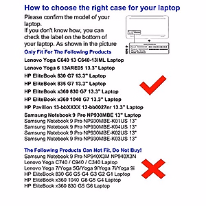 Honeymoon Case Cover for Lenovo Yoga C640 C640-13IML 13.3 Inch,PU Leather Folio Stand Case Compatible with Lenovo Yoga 6 13ARE05 [Not fit Yoga 6 Pro &Yoga 7/Yoga 5G/Yoga 9/Yoga 9i],S005-Brown