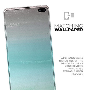 DesignSkinz Lined Mint 9672 Absorbed Watercolor Texture Protective Vinyl Decal Wrap Skin Cover Compatible with The Samsung Galaxy S20 (Screen Trim & Back Glass Skin)