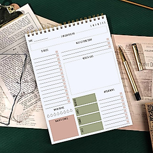 To Do List Notepad 52 Sheets Tear Off Daily Planner,5.8" x 8.4" Organizing To-do Notepads