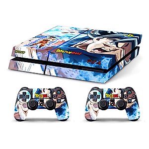 Skin Ps4 Old - DRAGONBALL GOKU ULTRA INSTINCT - limited edition DECAL COVER ADESIVA Playstation 4 Slim SONY BUNDLE