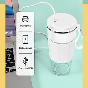Portable Blender, Blender for Shakes and Smooties with Rechargable USB, Multifunctional Mini Blender