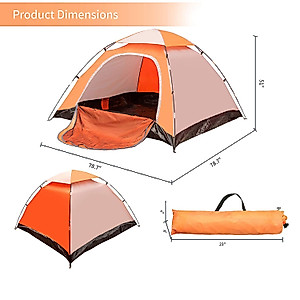 Backpacking Tent Waterproof Lightweight 2-3 Person Family Camping Portable Lightweight Easy Setup Hiking Tent