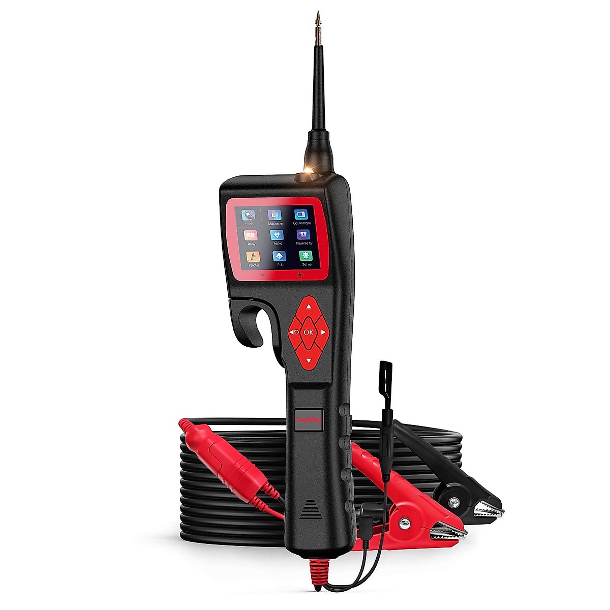 TopDiag P200 Car Circuit Tester with Oscilloscope, 20FT Cable - Tests Voltage, Continuity, Components