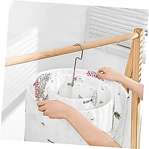 GARVALON Bed Linen Drying Rack Collapsible Clothing Rack Laundry Drying Rack Collapsible Folding Hangers 2pcs Blanket Hanging Rack Blanket Dryer Rack Spiral Sheet Dry Hanger Blanket Rack