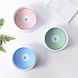 FUUIE Bowls for Food and Water Pet Buoyancy Drinking Bowl Anti-Spill Water Anti-Choke Dog Cat Floating Plate Drink Bowl Keep Dry Portable Detachable Pet Bowls (Color : Blue)