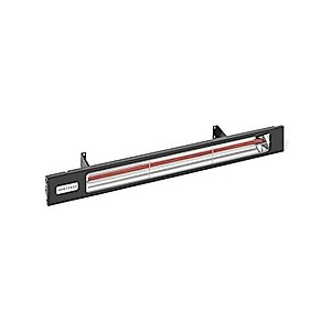 Infratech SL Series Model SL1624BL Slimline Black Shadow 29-1/2" Single Element 1,600 Watt 240 Volt Quartz Heater with Matte Black Housing