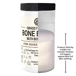 Bone Broth for Dogs and Cats with Beef Liver – Human Grade Grass Fed Beef Bone Broth Powder for Dogs – Dog Food Toppers for Picky Eaters - Supports Joints & Gut Health – Freeze Dried Liver - 8oz