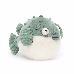 Jellycat Pacey Pufferfish Stuffed Animal, 7 inches | Ocean & Sea Plush Toy | Classic Children's Gift