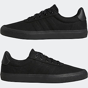 adidas Men's Vulc Raid3r Skate Shoe, Core Black/Core Black/Grey Four, 9.5