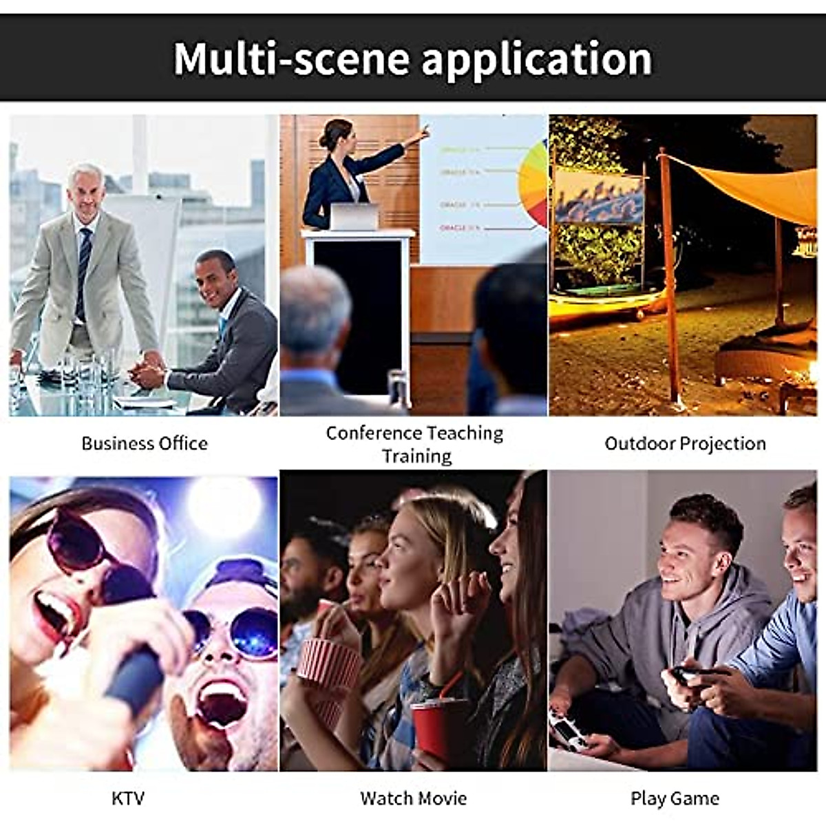 60" Projector Screen, 60inch Small 16:9 HD Foldable Anti-Crease Video Projection Screen, Portable 4:3 Outdoor Indoor Home Theater Movie Projector Curtain Fit for Party Camping Movie Bedroom