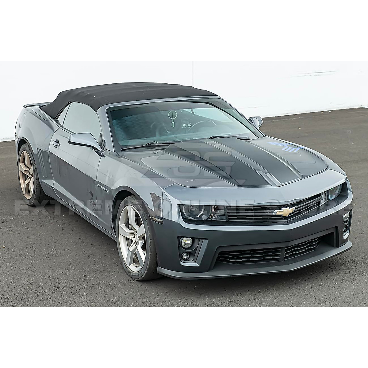 Replacement For 2010-2013 Chevrolet Camaro | ZL1 Style Front Replacement Bumper Cover Upper Lower Grille With Fog Lights