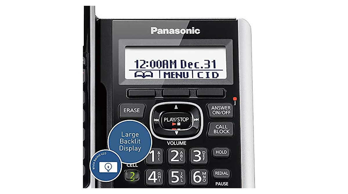 Panasonic Link2Cell Bluetooth Phone System with HD Audio & Voice Assistant