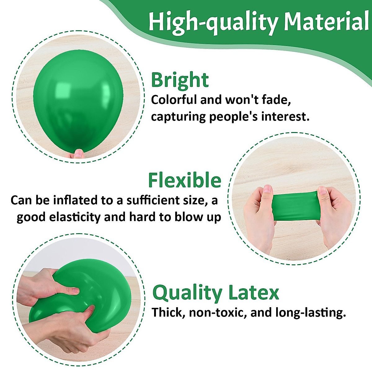 Paready Camo Balloons, 50 Pcs Green and Brown Balloons, Camouflage Army Balloon, 12 Inch Dark Sage Green Black Balloons Latex for Birthday Baby Shower Camping Woodland Hunting Jungle Party Decorations