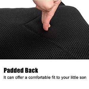 HawLander Toddler Backpack for Boys, 12 inch Kids Preschool Backpack with Chest Strap, Navy Blue