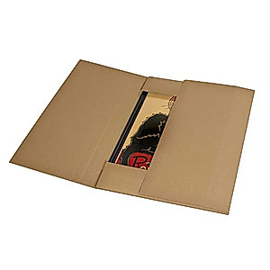 Aviditi Brown Kraft Jumbo Mailing Boxes, 28" x 22" x 6", Pack of 20, Jumbo Easy-Fold, Crush-Proof, for Shipping, Mailing and Storing