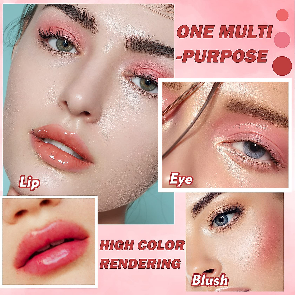 IONSGAKO Lipstick Set, 2PCS Liquid Lip Stain, Long Lasting Waterproof Lip Tint for Lip and Cheek, Lip Gloss, Glossy Finish (01 & 02)