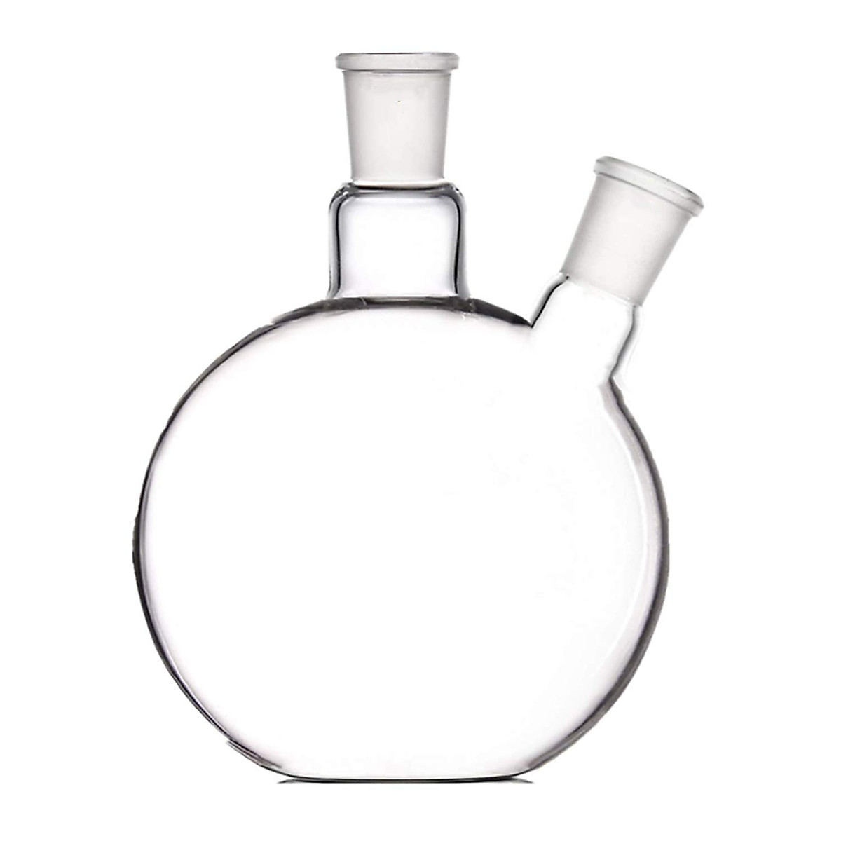 Deschem 2000ml,24/40,2-Neck,Flat Bottom Glass Flask,2L,Two Necks,Laboratory Vessel