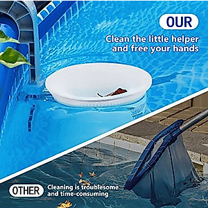 RECHIATO 40 Pack Pool Skimmer Socks for Pool Filters, Filters Baskets and Skimmers to Filter Debris and Leaves, Protact Filter System of Inground and Above Ground Pools