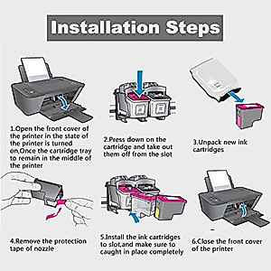 SanSeCai Remanufactured for Canon PG-243 XL CL-244 XL Ink Cartridges Replacement for Canon TR4520 TS302 TS202 MX490 MX492 MX495 MG2420 MG2520 MG2525 MG2922 MG3020 Printer 1 Black 1 Color