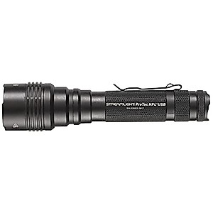 Streamlight 88077 ProTac HPL USB 1000-Lumen Long-Range USB Rechargeable Tactical Flashlight with USB Cord and Holster, Black
