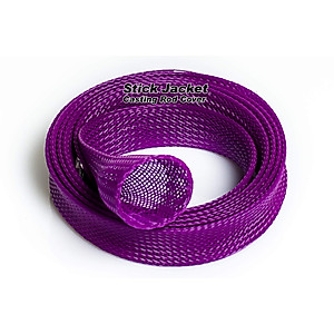 RITE-HITE Orin Briant Stick Jacket Fishing Rod Covers - Casting Stick Jacket, Comes in a Variety of Colors; Keep Your Rod Safe and from Getting Tangled (Purple)