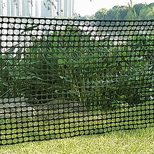 KALYSIE Safety Fence Plastic Mesh Fencing Roll, 4'x100' Feet 1 Roll with 100 Zip Ties, Temporary Reusable Netting for Snow Fence, Garden, Construction and Animal Barrier (Black MW 10.71 lb/roll)
