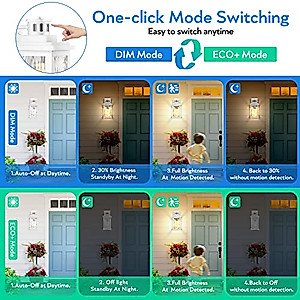 VIANIS Motion Sensor Outdoor Lights, White Dusk to Dawn Outdoor Lighting Wall Mount, Aluminum Waterproof Modern Exterior Garage Lights, Outdoor Lanterns for Front Porch Patio, Entryway, Front Door…