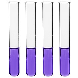 EISCO 48PK Test Tubes, 20ml - Borosilicate 3.3 Glass - 1.2mm Thick Walls, Beaded Rim - Superior Heat & Chemical Durability - 5.9" Tall, 0.7" Diameter