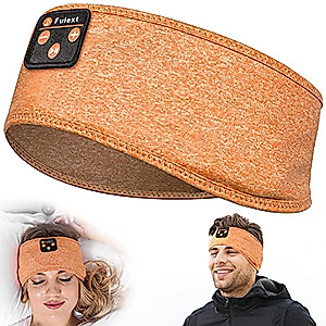 Fulext Sleep Headphones Bluetooth Headband, Upgrage Soft Sleeping Wireless Music Sport Headbands, Long Time Play Sleeping Headsets with Built in Speakers Perfect for Workout, Running, Yoga