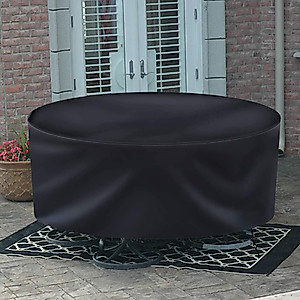 ZHANGY Garden Furniture Covers Round 24" D x 24" H, Patio Furniture Covers Waterproof, Outdoor Furniture Covers, Windproof Durable Outdoor Veranda Patio Garden Furniture Cover