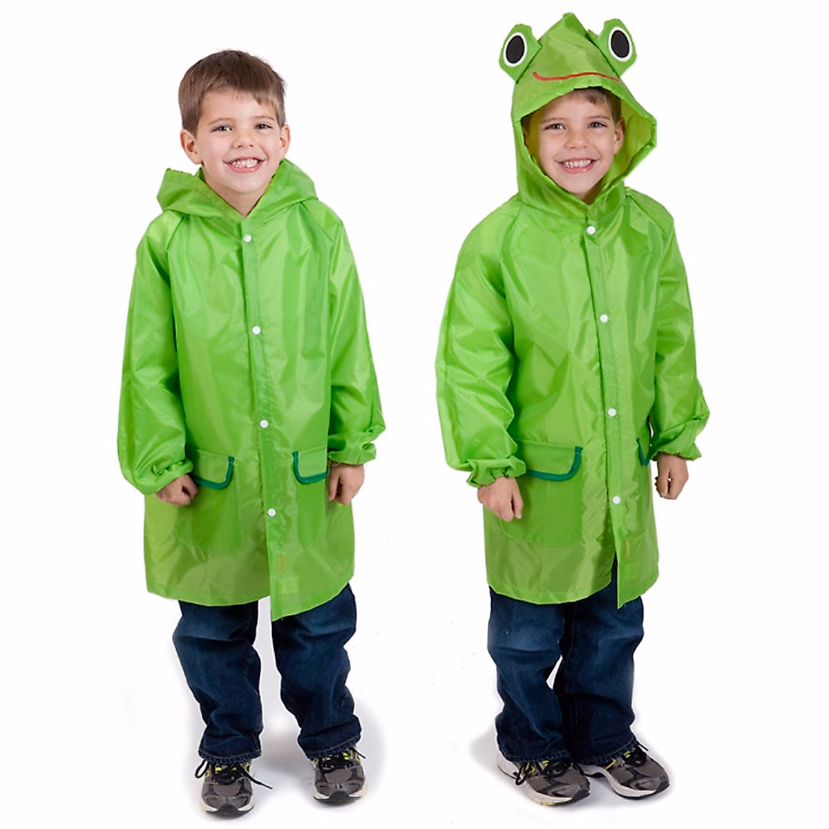 Cloudnine Children's Froggy Raincoat, for Ages 5-12 One Size fits All