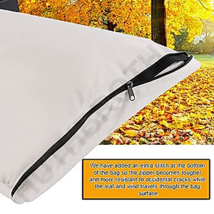 Universal Leaf Vacuum Blower Bag Bottom Debris Dump Bag - for Vacuum Leaf Blowers and Ultra Blower Rake, Compatible with Craftsman Black+Decker Husqvarna Toro Leaf Blower Bag Replacement