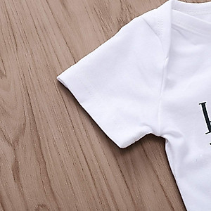 XFGLCK Newborn Infant Baby Boys Girls Mother's Day Outfit Short Sleeve Romper Bodysuit Onesie (Happy 1st mother's day mommy, 3-6 Months)