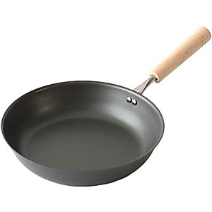 Sugiyama Metal KS-3044 Frying Pan, 10.2 inches (26 cm), Compatible with Induction and Gas Fires, Iron, Made in Japan, Artisan Flavor, Nano Embossing, Light Even Though Iron is Light, Oil Friendly