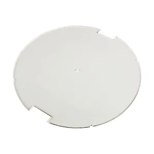 LITKO 100mm Circular | Round Notched Tank Base | Compatible with Star Wars: Legion | Clear | (3mm Clear Thick Acrylic)