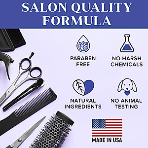 Joanne Jones Thickening Biotin & Collagen Leave-In Conditioner, 8-fl oz Spray Bottle, Boost Moisture and Shine for All Hair Types