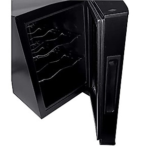 Koblenz 6-Bottle Free Standing Single Zone Fridge and Chiller Wine Cooler, One Size, Black