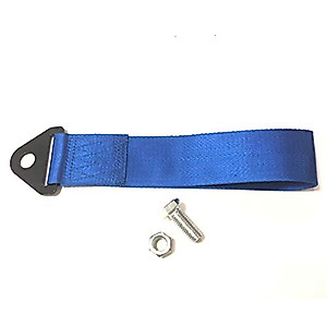 JDM DOMO Blue Racing Drift Rally Car Tow Towing Strap Belt Hook Universal x1